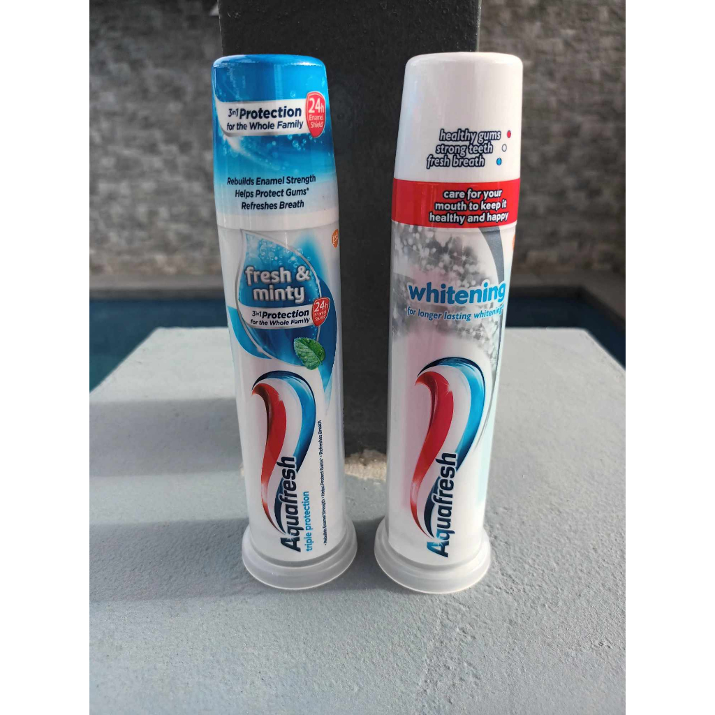 Aquafresh Whitening Pump Action 3 in 1 Formula Toothpaste 100ml | Shopee Philippines