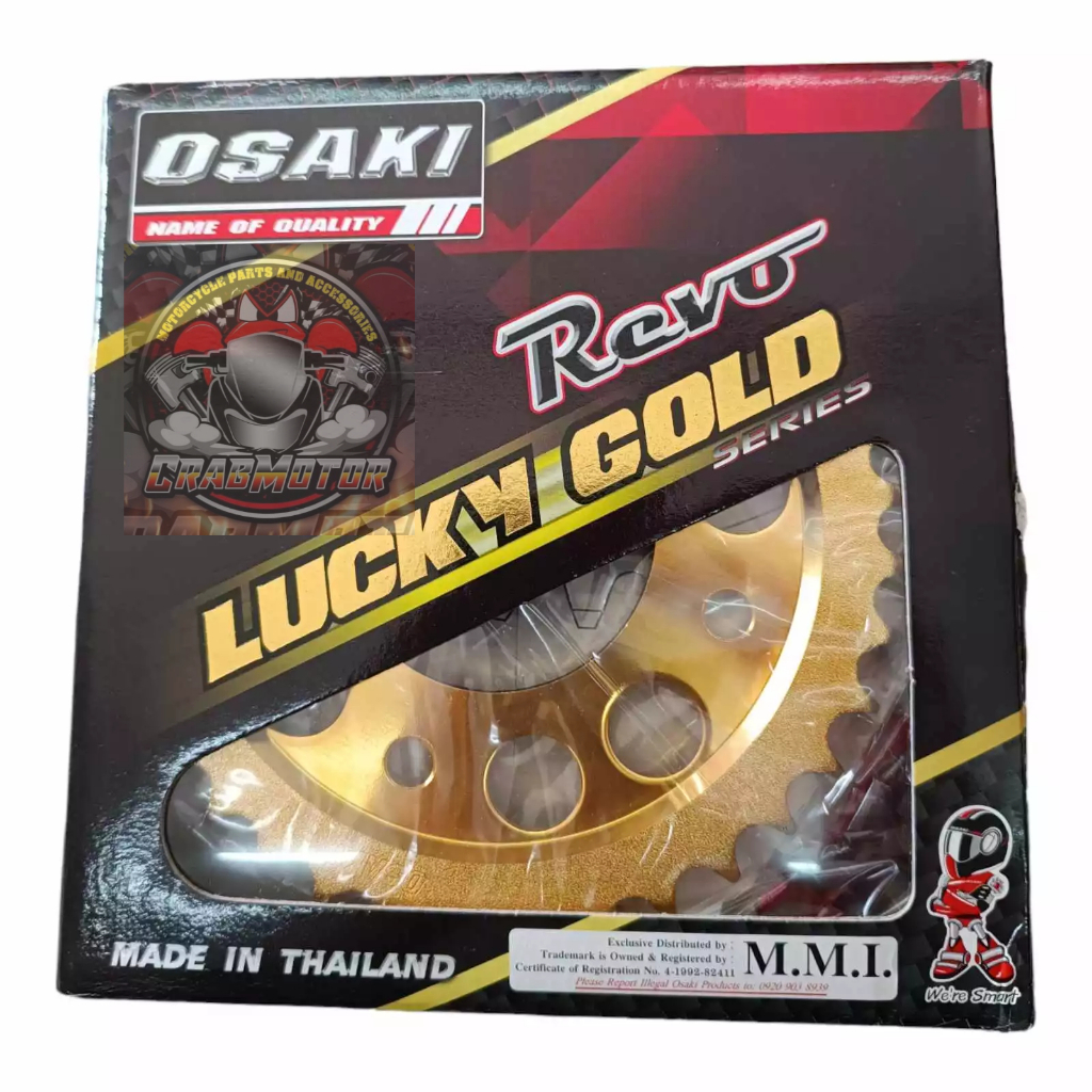 OSAKI Lucky Gold Chain Set XRM 125 FI / RS125 Fi (2021 model and up ...