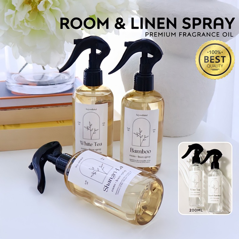 ROOM & LINEN SPRAY - Antibacterial , gift set , air freshener | Shopee ...