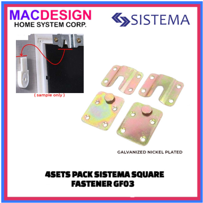 SISTEMA SQUARE FASTENER GF03 4SETS/PACK | Shopee Philippines