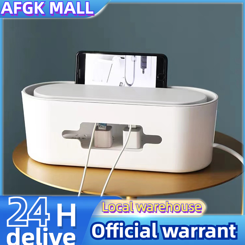 Cable Management Box Hide Wires and Surge Protector Box, Wire Organizer ...
