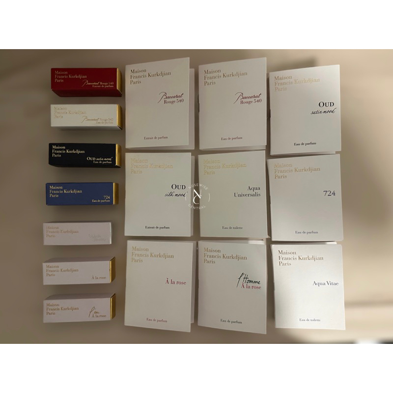 Authentic MFK Maison Francis Kurkdjiann | Sample Vials Perfume 2ml ...
