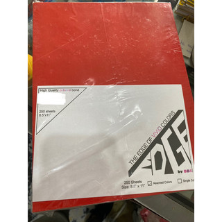 1 ream Colored paper 250 sheets 10 assorted colors 8.5” x 11” (short ...