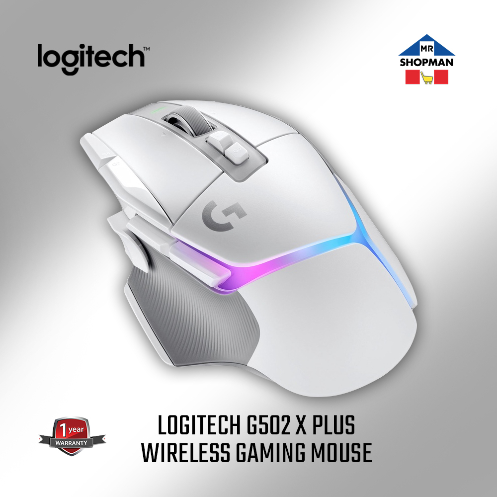Logitech G502X Plus White Lightspeed Wireless RGB Gaming Mouse G502 X ...