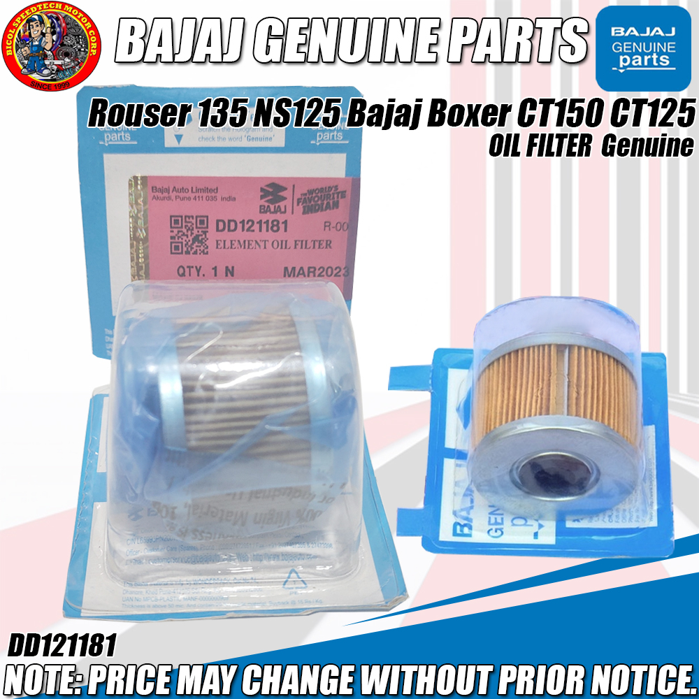 OIL FILTER Rouser 135 NS125 Bajaj Boxer CT150 CT125 CT100 BC175 WIND ...