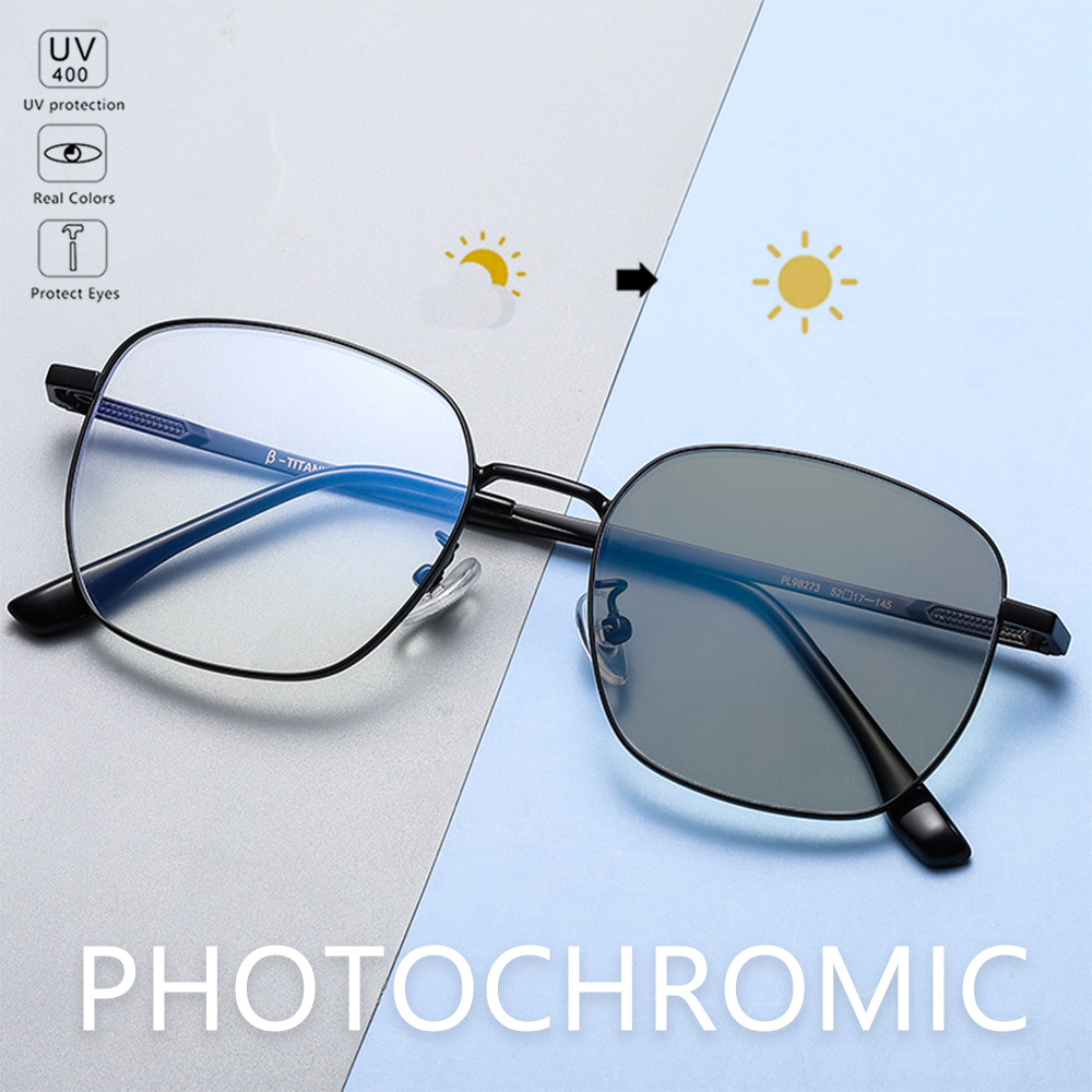 Photochromic Radiation Eyeglasses Anti-blue Light Reading Computer ...