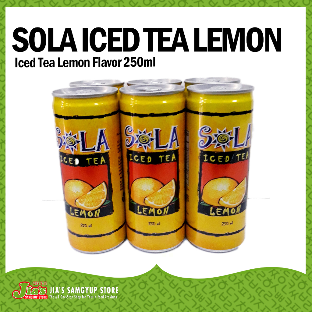 Sola Iced Tea Lemon Flavor 250ml | Shopee Philippines