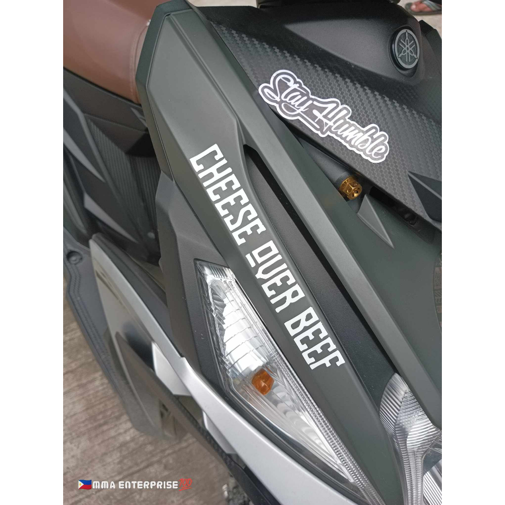 CHEESE OVER BEEF CUT OUT STICKER 1 X 6 INCH BY MMA ENTERPPRISE | Shopee ...
