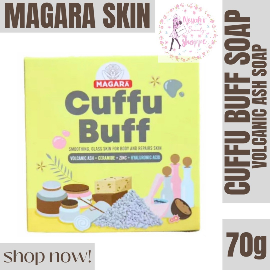 MAGARA SKIN Cuffu Buff Volcanic Ash Soap 70g | Shopee Philippines