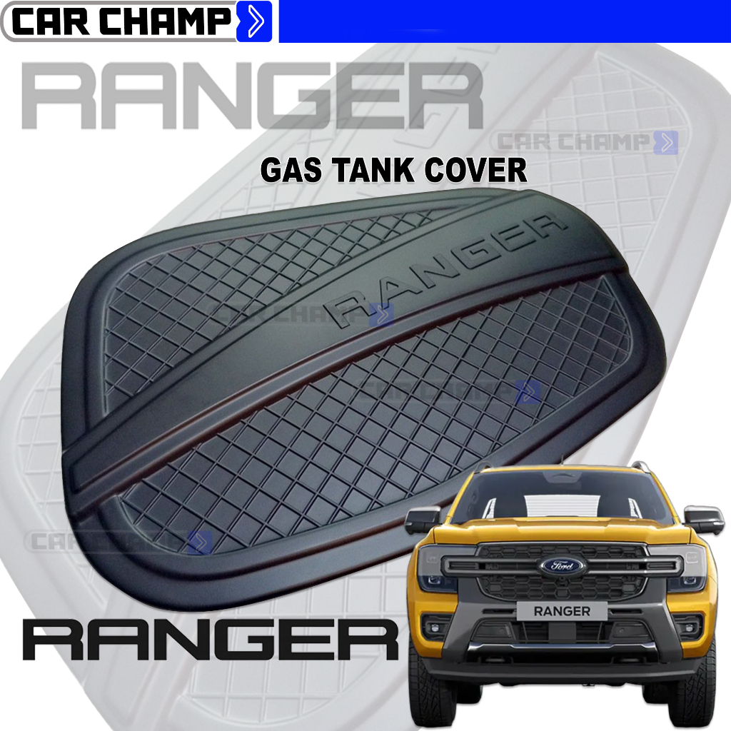 Ford Ranger 2023 XLT/XLS/RAPTOR/WILDTRAK Gas Tank Cover Matte Black ...