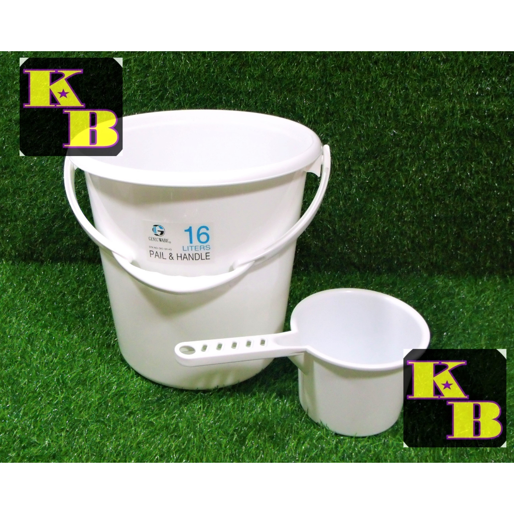 101 GENIC WARE PAIL HIGH QUALITY PLASTIC 12L AND 16L FREE DIPPER CHOOSE ...