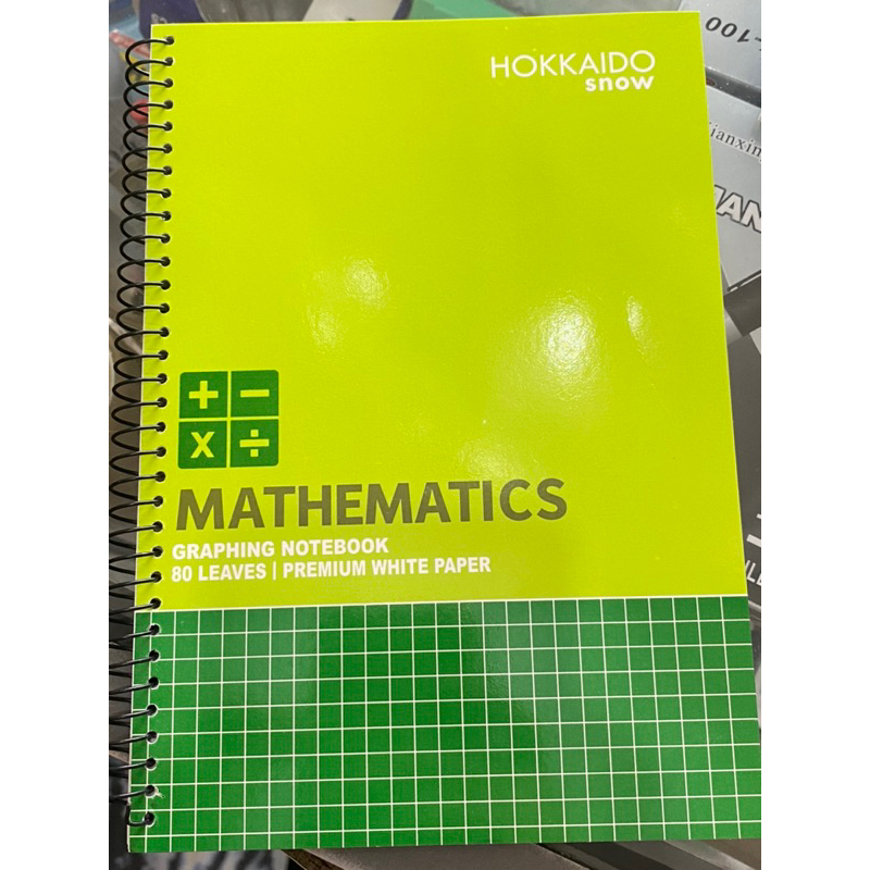 1 pc Math notebook graphing 80 leaves 6” x 8.5” | Shopee Philippines