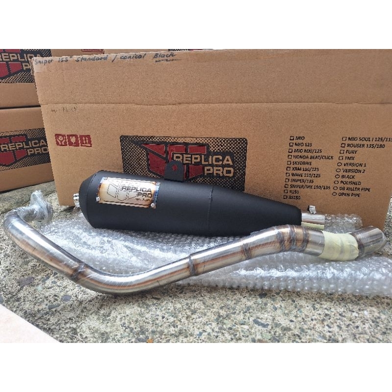Sniper 155 Replica Pro "Decibel Killer" Power Pipe Standard Black ...