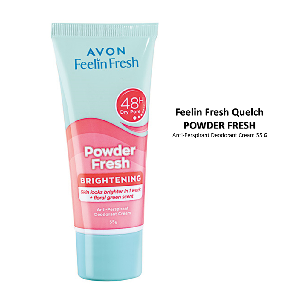 Feelin Fresh Quelch POWDER FRESH Anti-Perspirant Deodorant Cream 55g ...