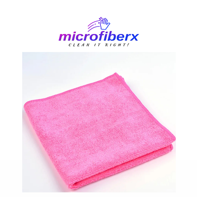 350GSM - 30x30cm Microfiber Knitted edge multi-purpose cleaning towel ...