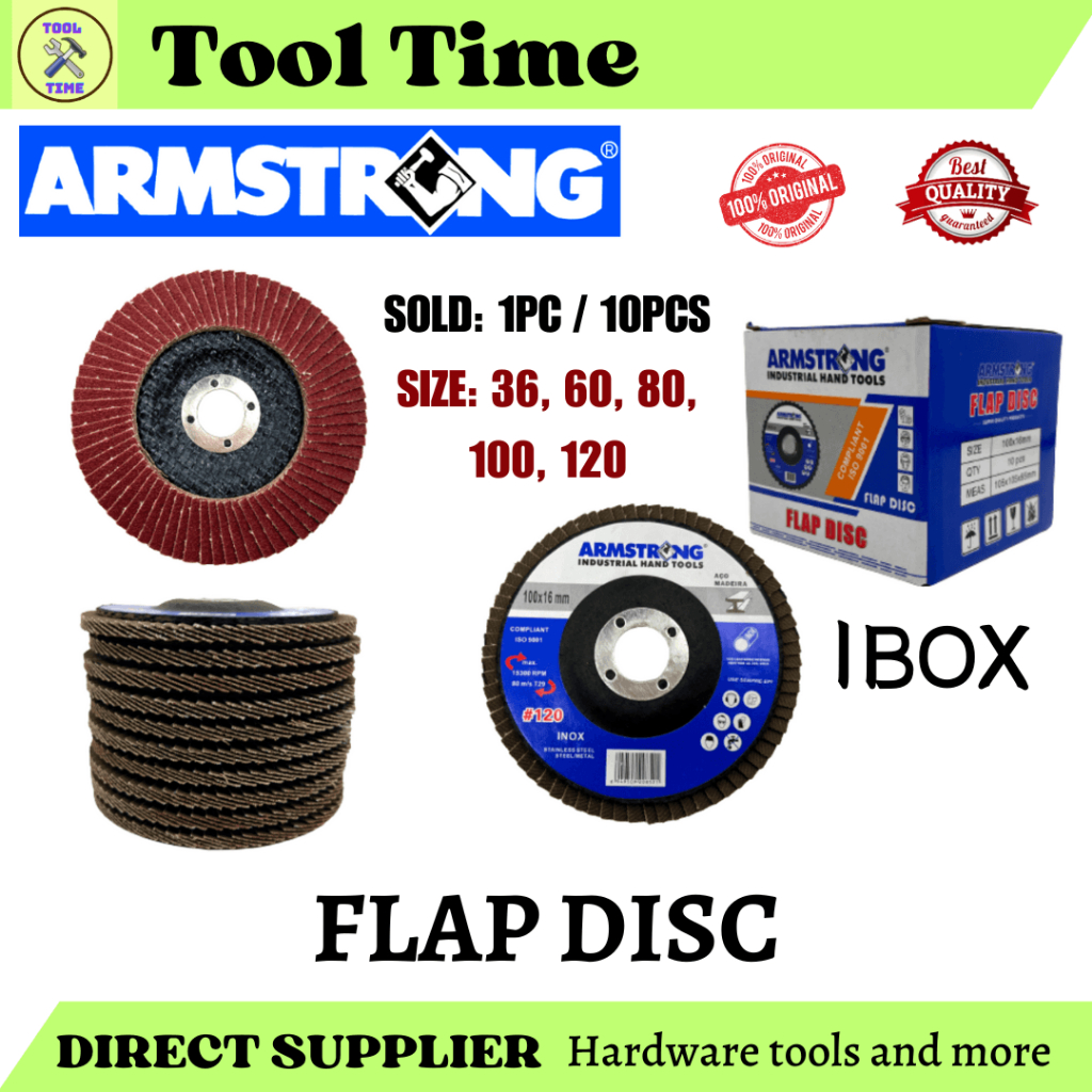 Armstrong Flap Disc 4Inch Flexible Sanding Disc For Metal Wood 10Pcs ...