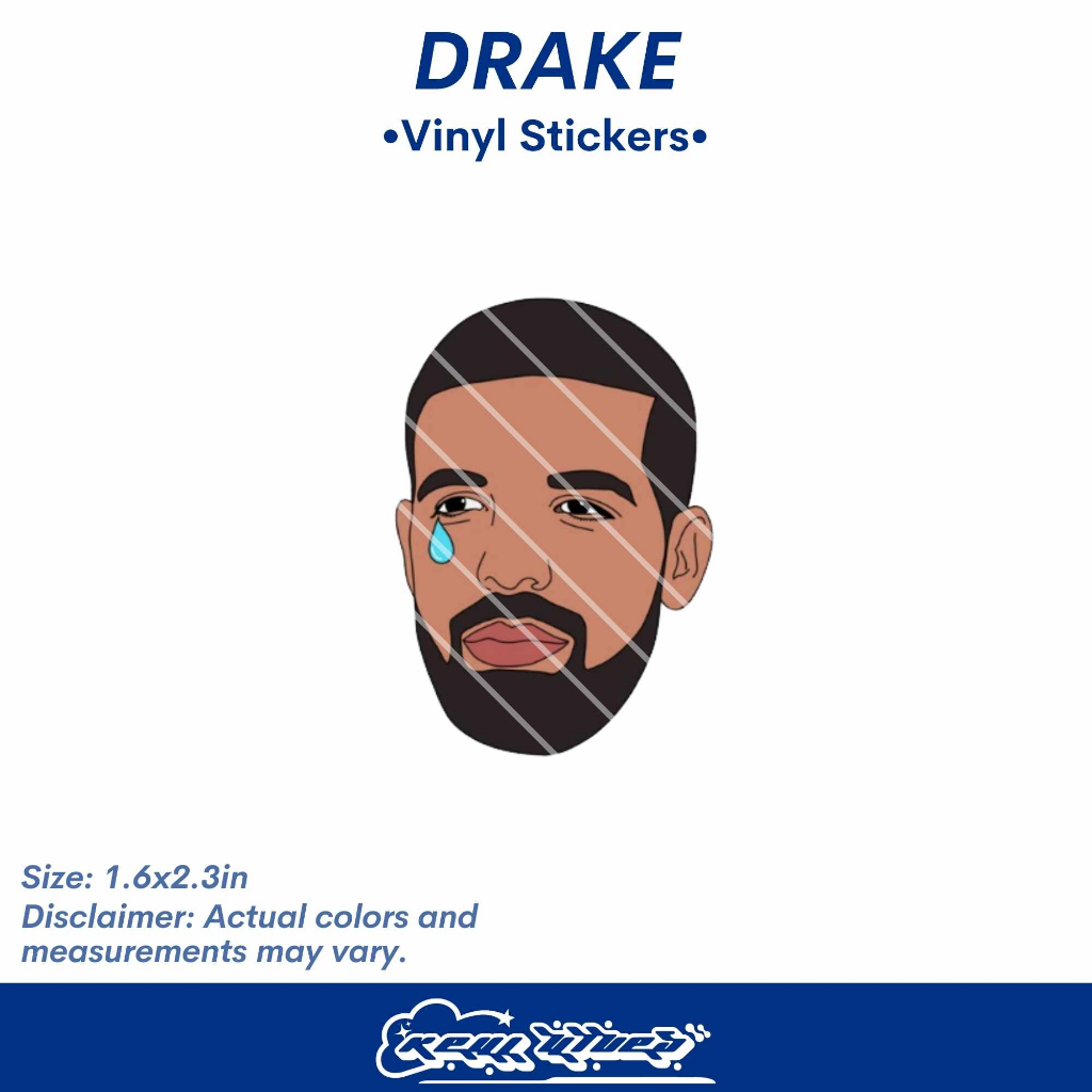 Drake sticker hotline bling artist singer rapper hiphop celebrity Vinyl ...