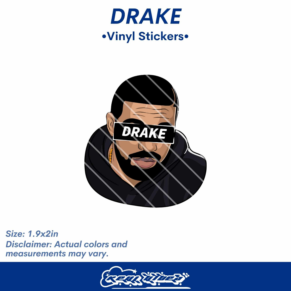 Drake sticker hotline bling artist singer rapper hiphop celebrity Vinyl ...