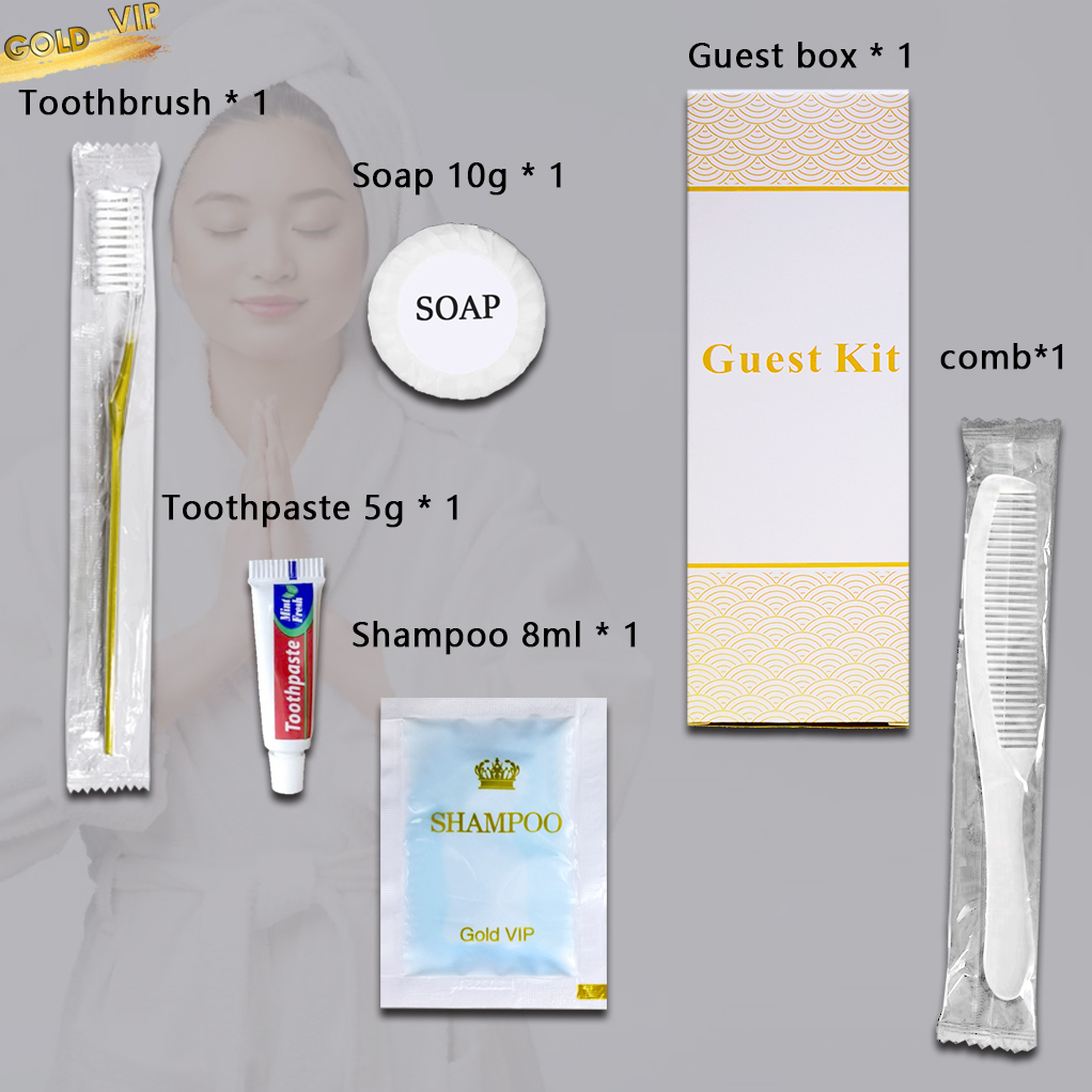 100Sets HOTEL AMENITIES KIT deluxe single room MORNING KIT TRAVEL KIT ...