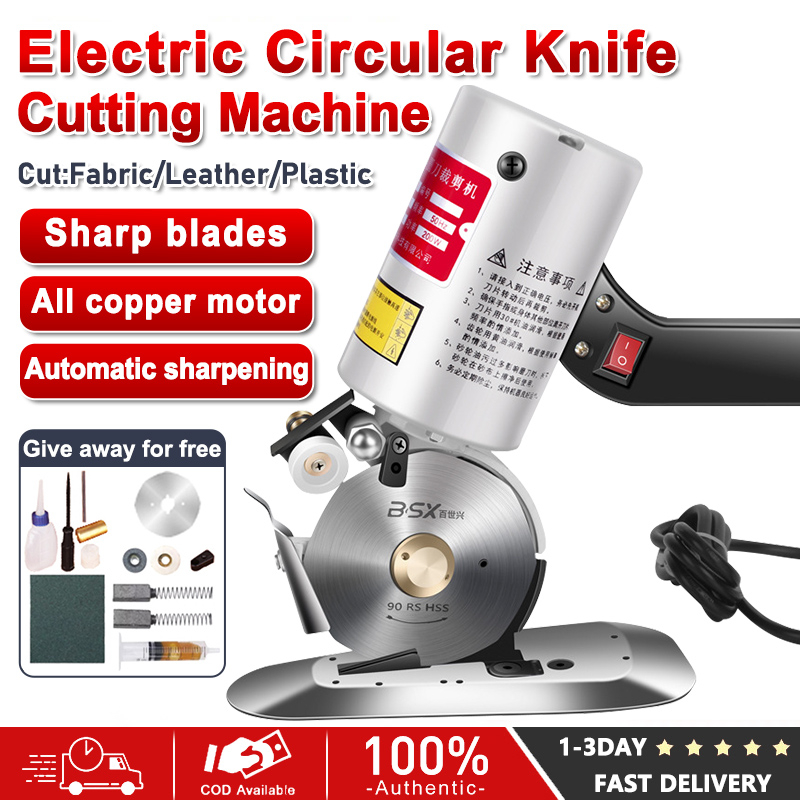 Electric Cloth Cutter Portable Round Knife Cloth Cutter 90mm/70mm Hand ...