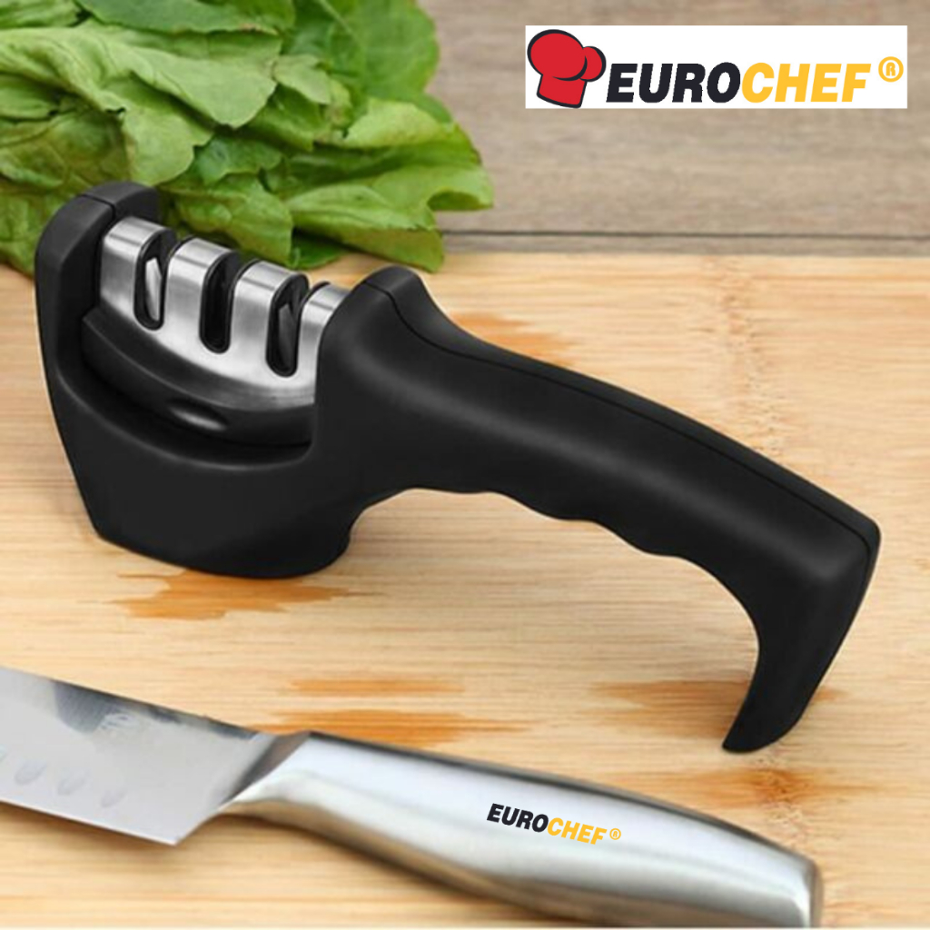 Eurochef EE914 Knife Sharpener Professional 3-Stage Sharpening Tool ...