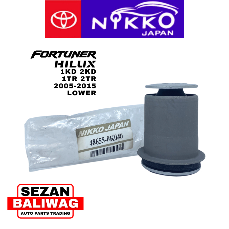 NIKKO JAPAN FRONT LOWER ARM BUSHING BIG TOYOTA FORTUNER HILUX 2005-2015 ...