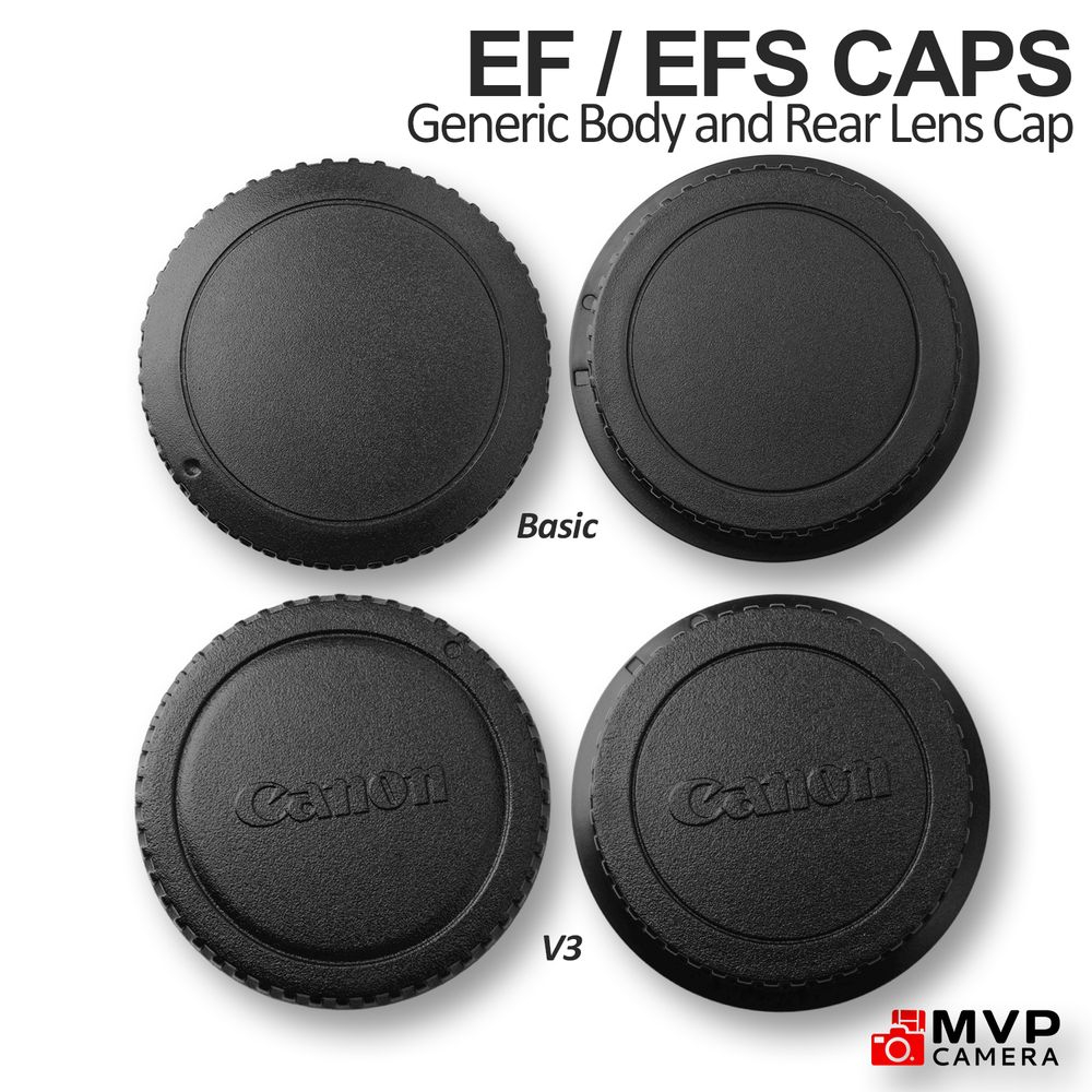 GENERIC EF EFS EOS Body and Rear Lens Cover Cap for Canon Fullframe ...