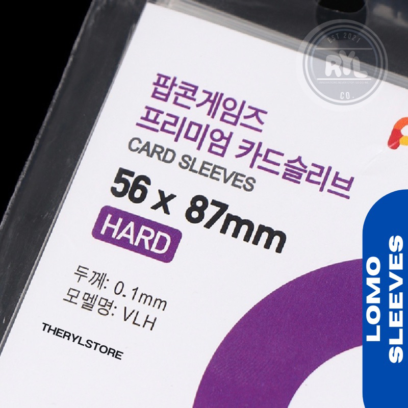 [50 pcs] Lomo Card Sleeves - Hard 56x87mm 63.5x88mm | Shopee Philippines