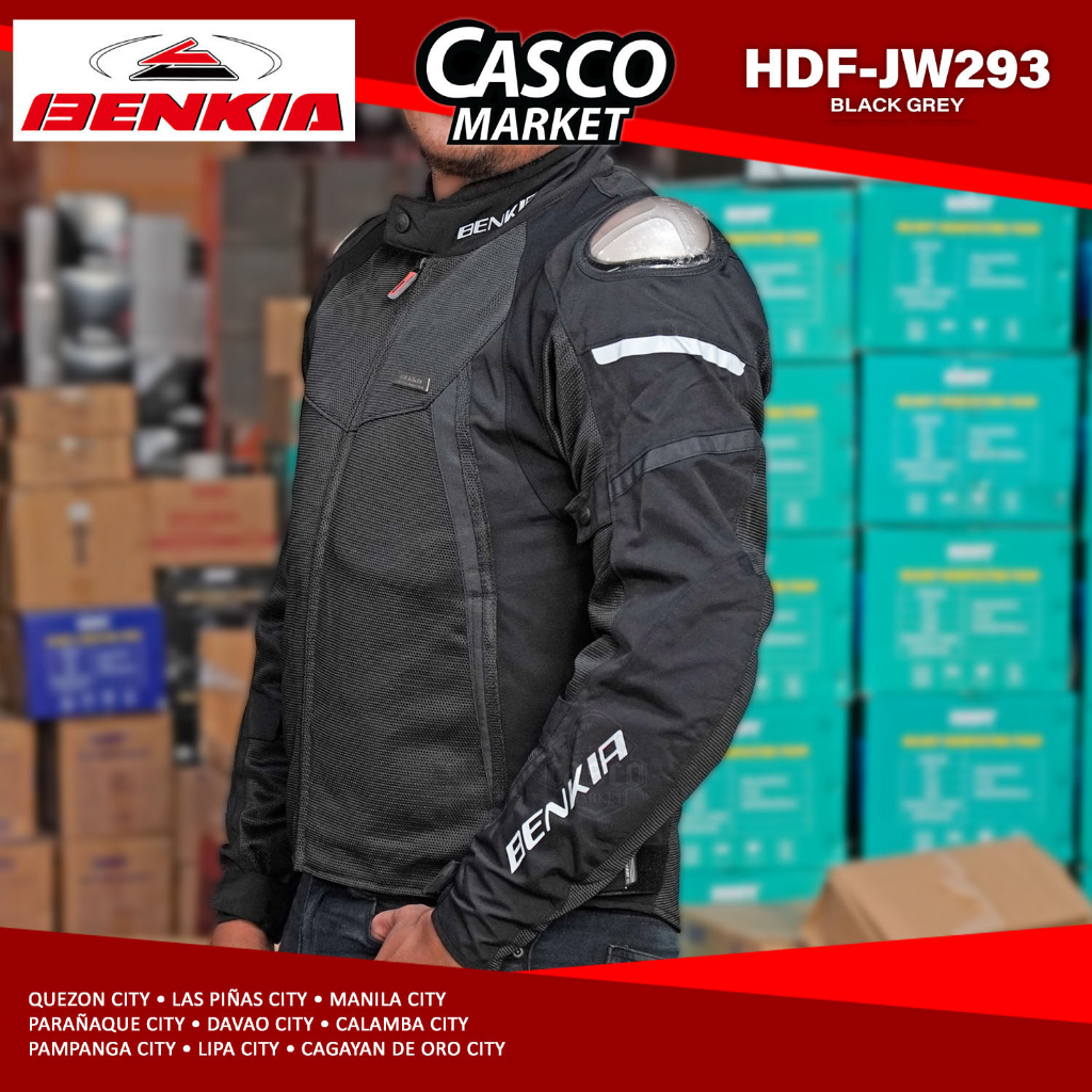 BENKIA HDF-JW293 MEN'S PADDED MOTORCYCLE RIDING JACKET | Shopee Philippines