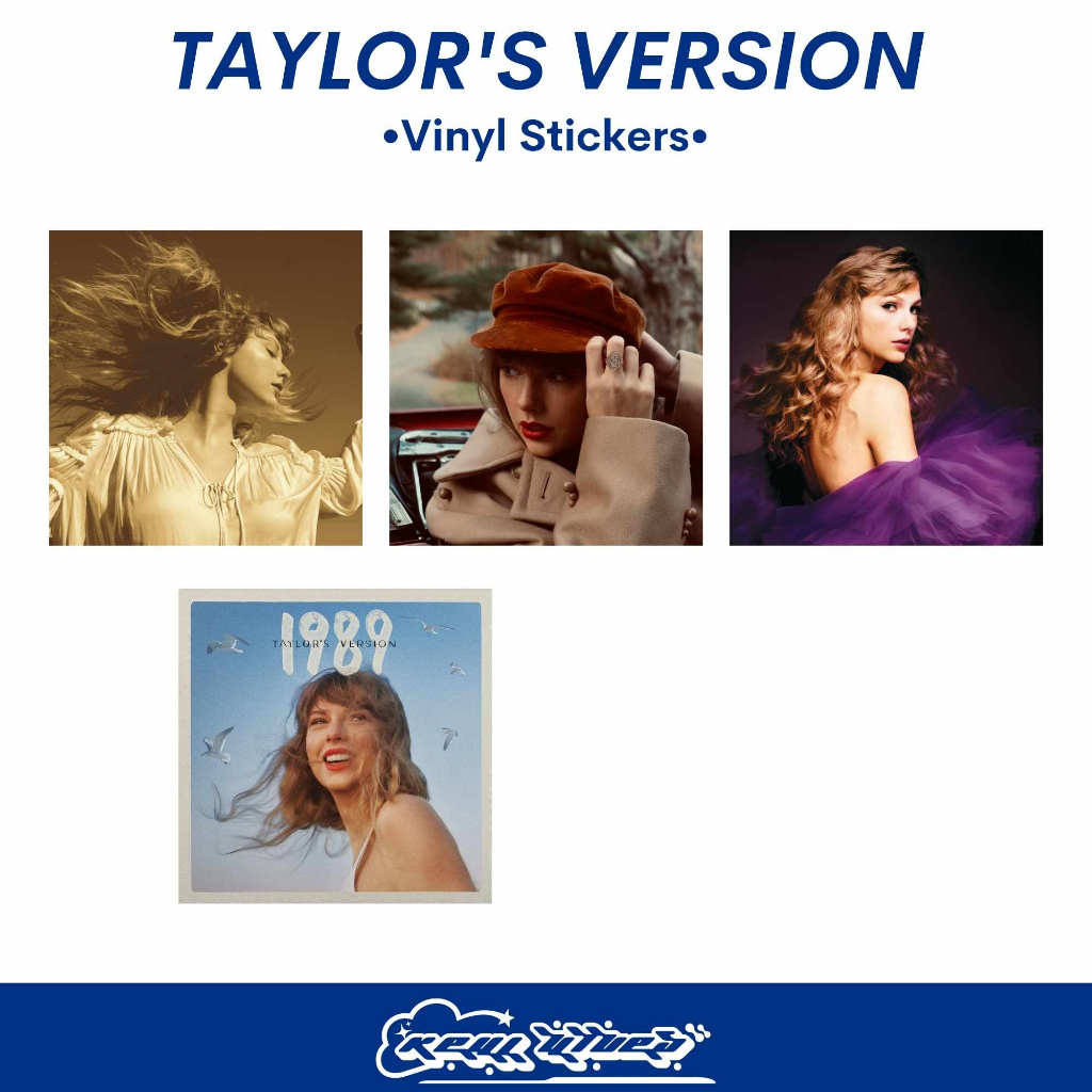 Taylor Sticker Album Single fearless red speak now 1989 Stickers ...