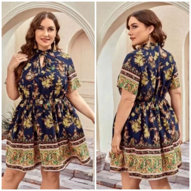 HQ FASHION DRESS MINI PAISLEY CLASSIC DRESS(FIT UP SMALL TO LARGE ...