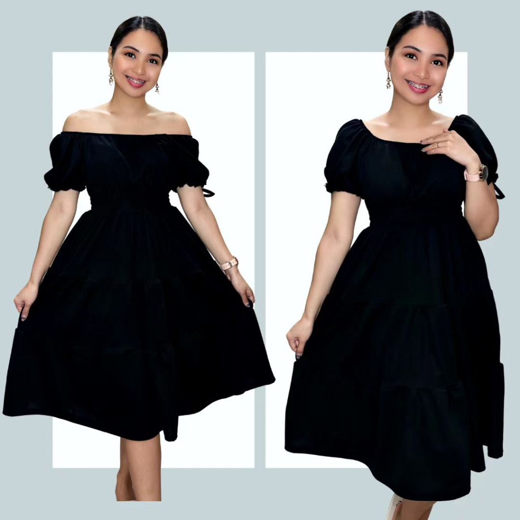 Korean plain dress for women off shoulder formal sexy party dress for ...