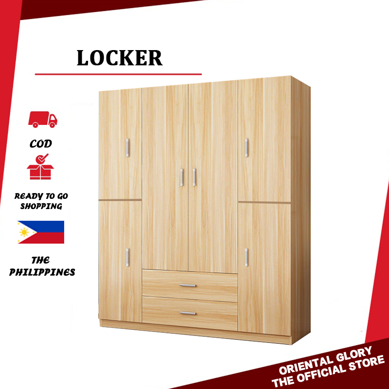 （COD）Simple modern household wardrobe, wardrobe, solid wood panel ...