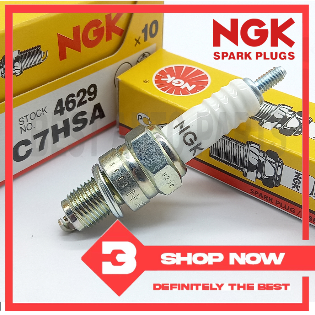 NGK C7HSA Standard Spark Plug ( 10pcs Per Box ) | Shopee Philippines