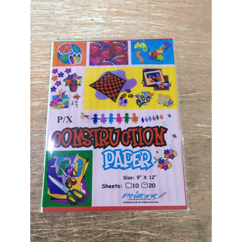 20 Sheets CONSTRUCTION PAPER | Shopee Philippines