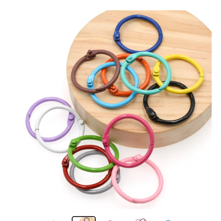 Round Lobster Clasp Spring Gate Lock Key Connector Clasps Rings DIY ...