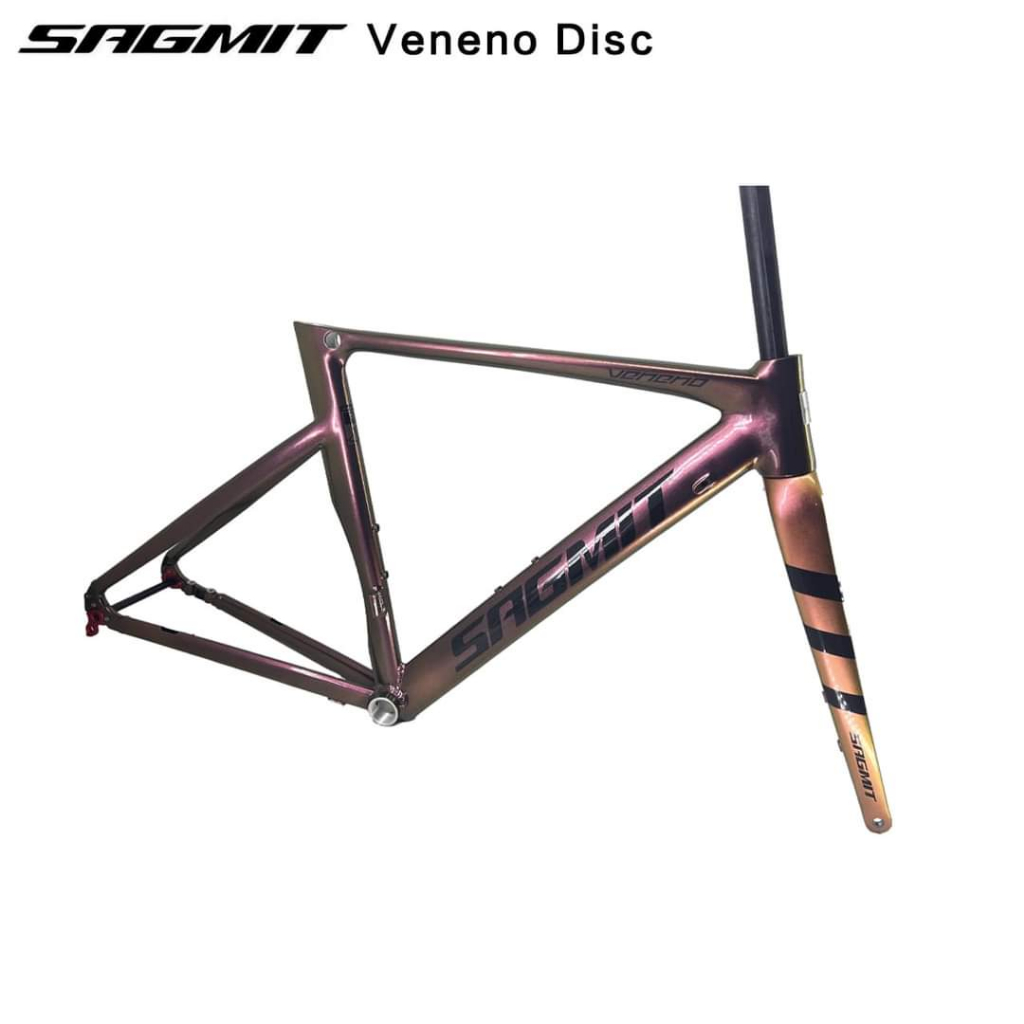FRAME SET 700C W/CARBON FORK SAGMIT VENENO W/ S.POST DISC BRAKES OR RIM ...