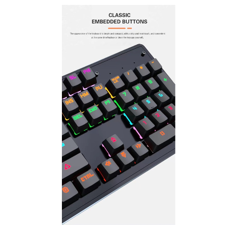 Mechanical Keyboard K880 Wired Gaming Keyboard USB RPB 104Key Apply to PC laptop Gaming | Shopee ...