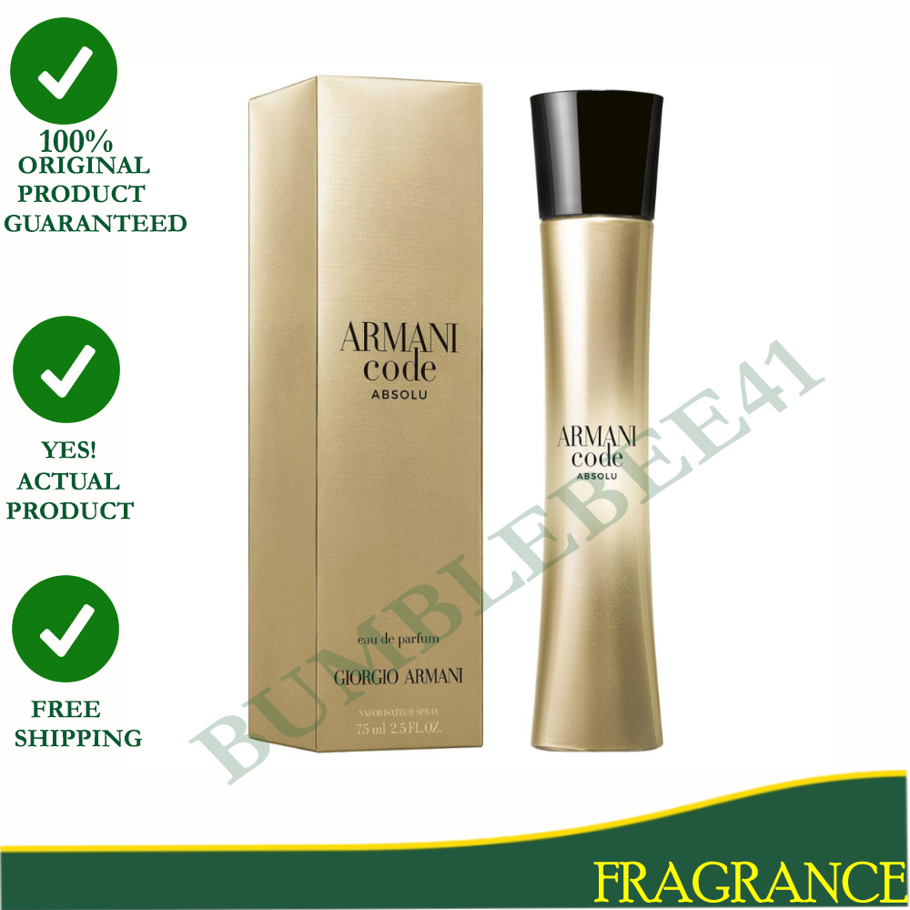 Armani Code Absolu EDP 75ML By GA for Women | Shopee Philippines