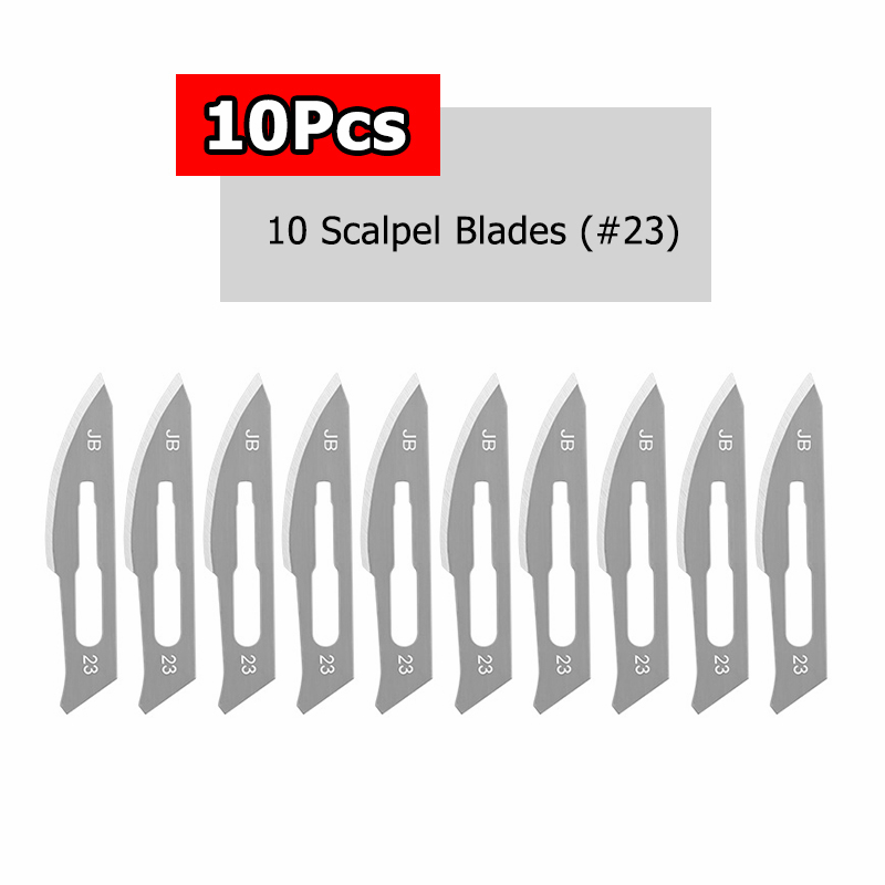 10Pcs Scalpel surgical set Stainless Surgical blade with handle Medical ...