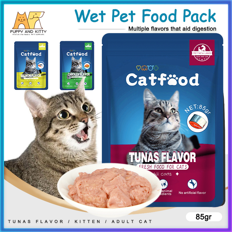 Cat wet food pouch 85g pet treats pet organic food pouch | Shopee ...