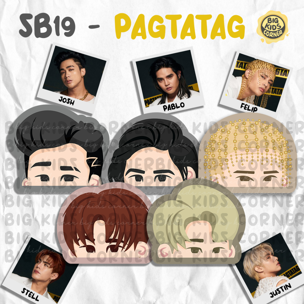 SB19 Mahalima - Pagtatag! PEEKERS (Waterproof Stickers) | Big Kids ...