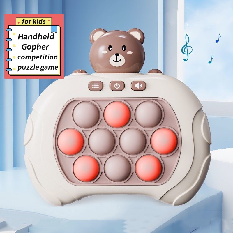 [Free Battery] Palm Gopher Game Console Electronic Speed Push Through ...