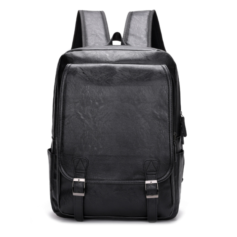 Men's Multifunctional Backpack High Quality PU Leather Laptop Backpack ...