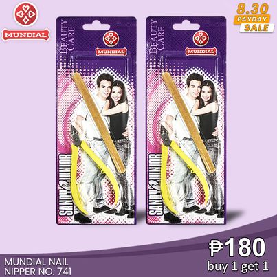 Mundial Beauty Care Sandy & Junior Nail Nipper No. 741 Buy 1 Get | Shopee Philippines