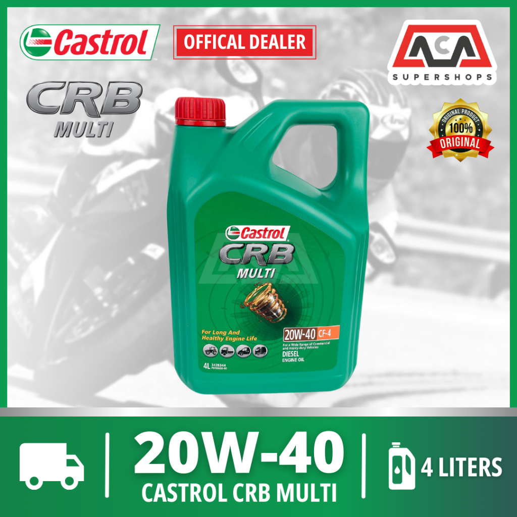 CASTROL CRB MULTI 20W-40 LITER/GALLON | Shopee Philippines