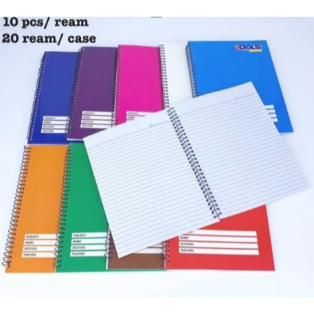 IDOLS or HOT or P1 Spiral Yarn Notebook Colored Cover and Composition ...