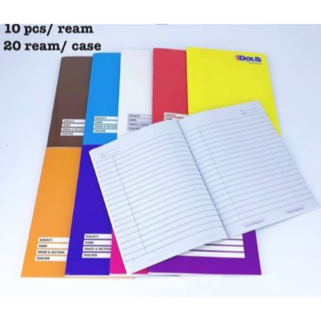 IDOLS or HOT or P1 Spiral Yarn Notebook Colored Cover and Composition ...