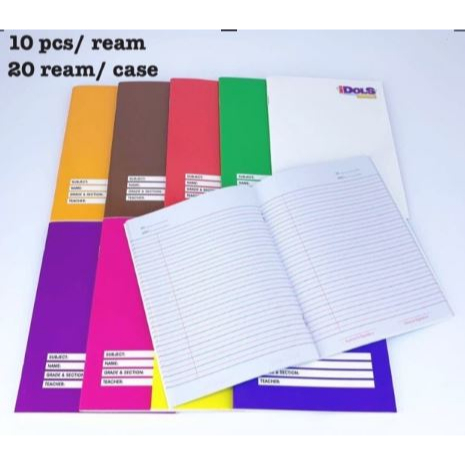 IDOLS or HOT or P1 Spiral Yarn Notebook Colored Cover and Composition ...