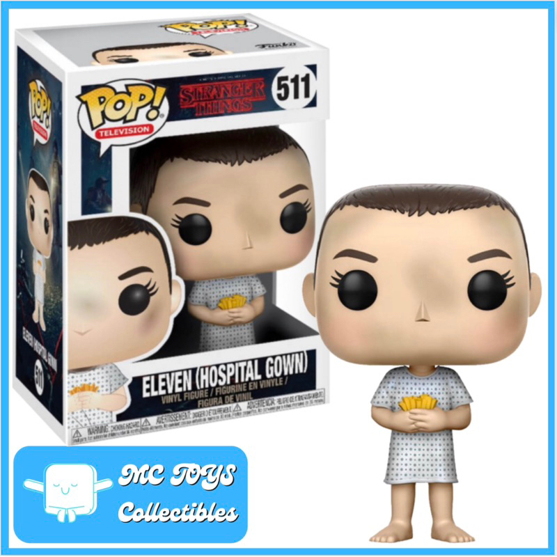 Funko POP: Stranger Things Eleven Hospital Gown #511 (Boss Protector ...